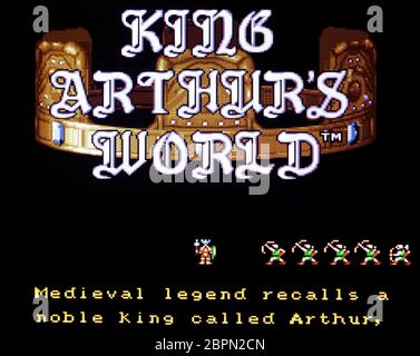 King Arthur's World - SNES Super Nintendo - Editorial use only Stock ...