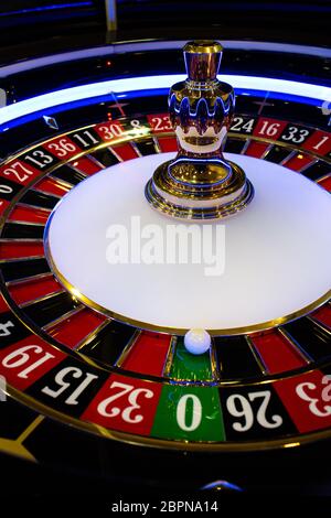 traditional roulette wheel, handmade with classic look Stock Photo - Alamy