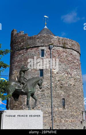 Thomas Francis Meagher statue by Reginald's tower, Waterford, a seaport ...