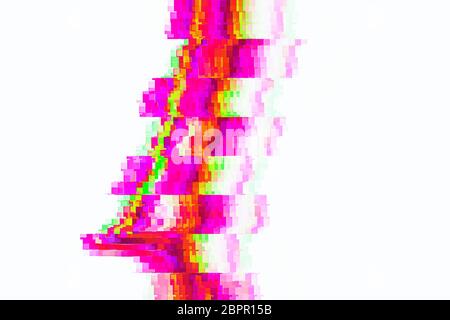 Bright colored noise with crazy directions of light. Modern, trendy ...