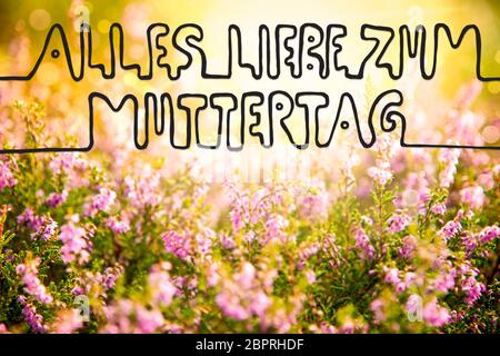 German Calligraphy Alles Liebe Zum Muttertag Means Happy Mothers Day ...
