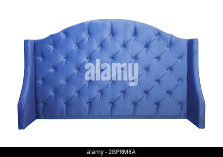 Blue fabric sofa texture with buttons for background and design Stock ...