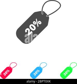 Bonus percent icon. Flat illustration of Bonus percent vector icon for ...