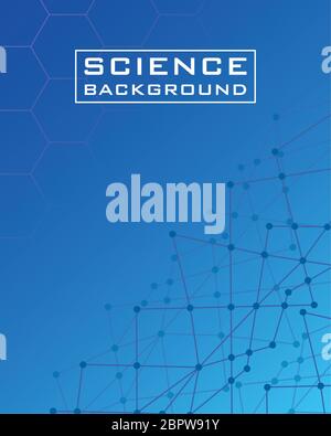 blue science background with lines structures Stock Vector Image & Art ...