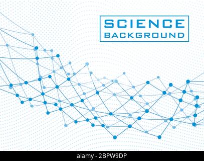 white science background with lines structures Stock Vector Image & Art ...