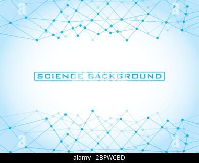 white science background with lines structures Stock Vector Image & Art ...