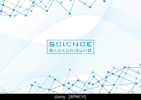 white science background with lines structures Stock Vector Image & Art ...