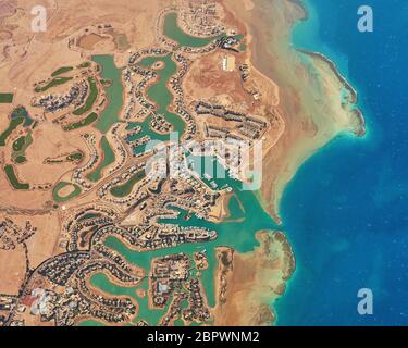Map of El Gouna Stock Photo - Alamy