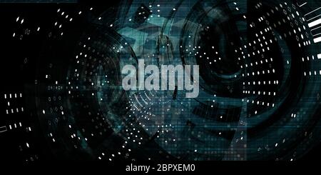 Humans and Machines Merging as a Futurist Concept art Stock Photo - Alamy