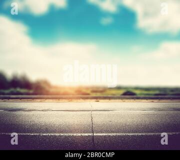 Beautiful highway road blur effect Stock Photo - Alamy