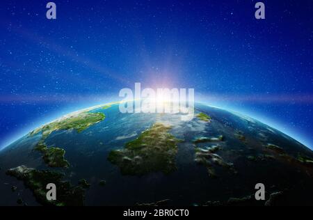 Indonesia - Sulawesi and Kalimantan islands. Elements of this image ...