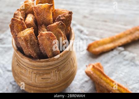 Churros - famous Spanish dessert Stock Photo - Alamy