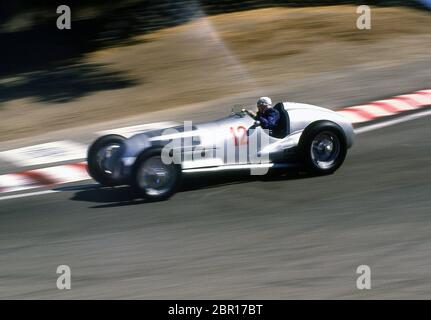 Hermann Lang in a Mercedes Benz 300 SL, Nurburgring 1000km, 1952 ...