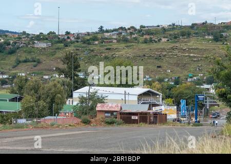 FICKSBURG, SOUTH AFRICA - MARCH 20, 2020: A street scene, with ...
