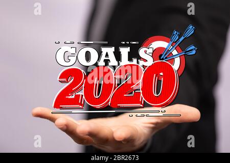 A year 2020 business solution concept Stock Photo - Alamy