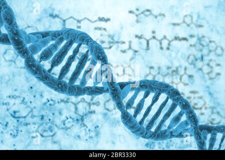 DNA molecules on the beautiful backdrop. DNA model Stock Photo - Alamy