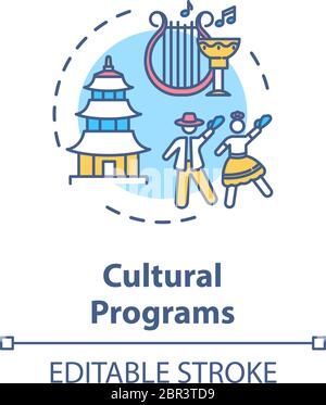 Cultural programs concept icon Stock Vector Image & Art - Alamy