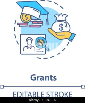 Grants concept icon Stock Vector Image & Art - Alamy