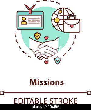 Diplomatic mission concept icon Stock Vector Image & Art - Alamy