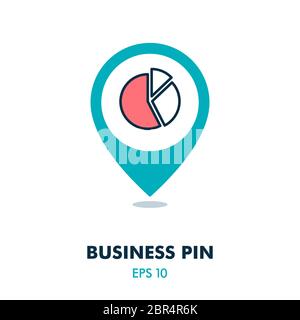 Icon with Pie chart Symbol, Eps 10 Vector Illustration Stock Photo - Alamy