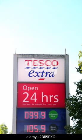 Tesco garage Gorton, Manchester Stock Photo - Alamy