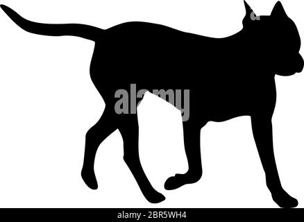 Dunker dog black silhouette on white background Stock Vector Image ...