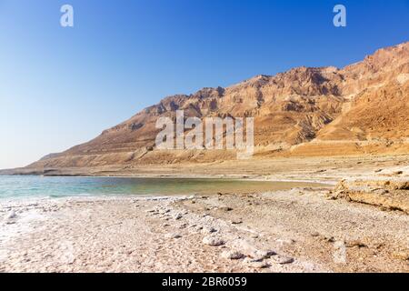 Dead Sea Israel landscape copyspace copy space nature Stock Photo - Alamy