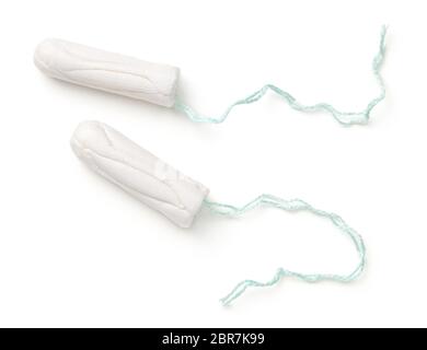 Female medical tampons isolated on white background Stock Photo - Alamy