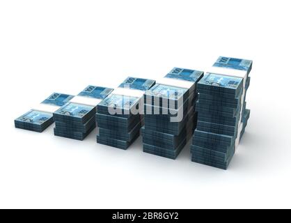 Brazilian Real Bar Graph (Isolated on white background Stock Photo - Alamy