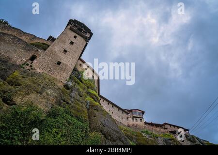 The Great Meteoron Monastery, in the complex of Meteora, Greece Stock ...