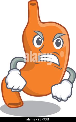 Picture of human stomatch cartoon character playing baseball Stock ...