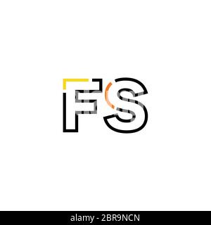 FS letter logo design. F A letter icon vector design. FS logo. FS Logo ...