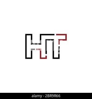 HT Logo Design Vector Template. Initial Circle Letter HT Vector Illustration Stock Vector Image ...