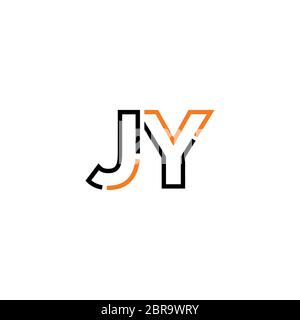 Initial JY logo template with modern frame. Minimalist JY letter logo ...