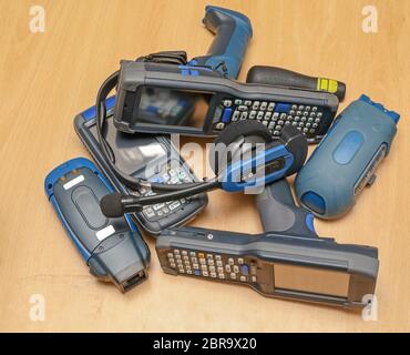 Handheld Barcode Scanner and Rfid Reader Portable Wireless Device Stock ...