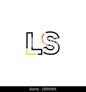 LS Letter Logo Design. Initial letters LS logo icon. Abstract letter LS minimal logo design ...
