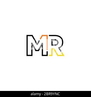 Initial MR letter Logo Design vector Template. Abstract Letter MR logo Design Stock Vector Image ...