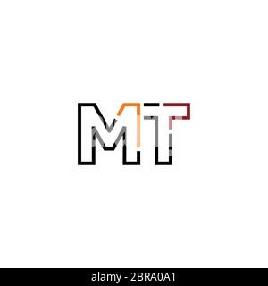 Initial MT letter Logo Design vector Template. Abstract Letter MT logo Design Stock Vector Image ...