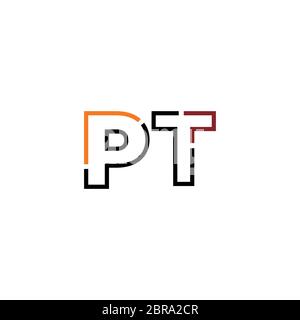 Initial Letter PT Logo Design Vector Template. PT Letter Logo Design ...