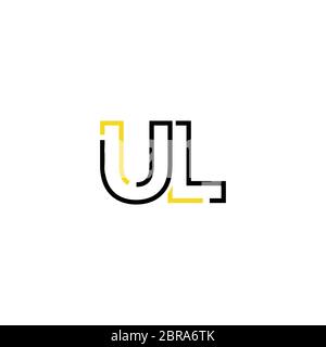 UL Letter Logo Design. Creative Modern UL Letters Icon Illustration ...