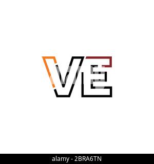 VE Letter Logo Design. Initial letters VE gaming's logo icon for ...