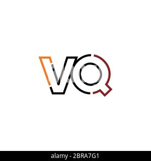 Creative Letter VQ Logo Vector Template With gold and Silver Color. VQ Logo Design Stock Vector ...