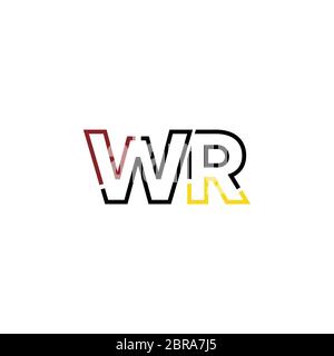 WR Letter Logo Design. Initial letters WR gaming's logo icon for ...