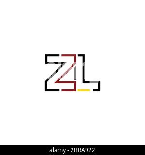 Initial ZL Logo Design Vector Template. Creative Letter ZL Business ...