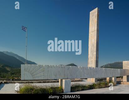 Distomo Massacre Memorial on October 14, 2012 in Distomo, Boeotia. The ...