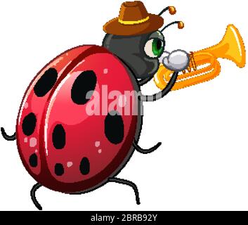 Bug Playing A Trumpet Stock Vector Image & Art - Alamy