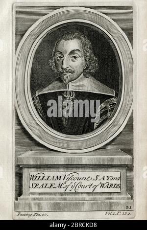 William Fiennes (1582-1662), 1st Viscount Saye & Sele, English Puritan ...