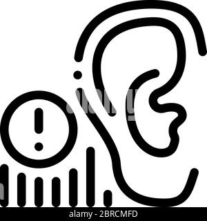 Hearing Protection Symbol Floor Sign Stock Vector Image & Art - Alamy