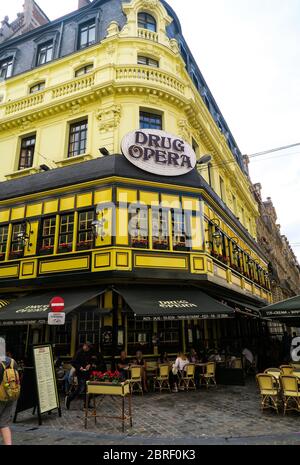 The Drug Opera restaurant in Brussels Stock Photo - Alamy