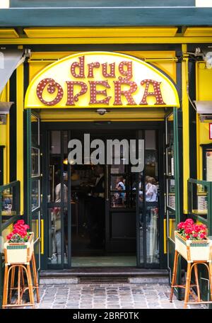 The Drug Opera restaurant in Brussels Stock Photo - Alamy